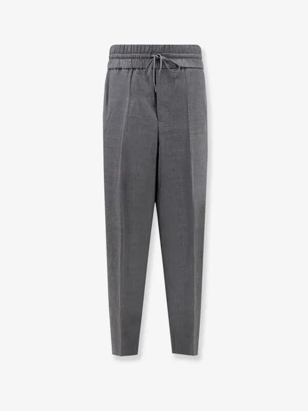 AMI Paris Virgin Wool Trousers - Multicolor