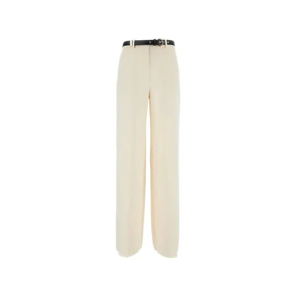 Max Mara Neutrals Trousers Straight Trousers