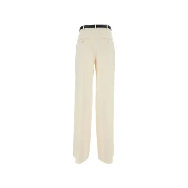 Max Mara Neutrals Trousers Straight Trousers