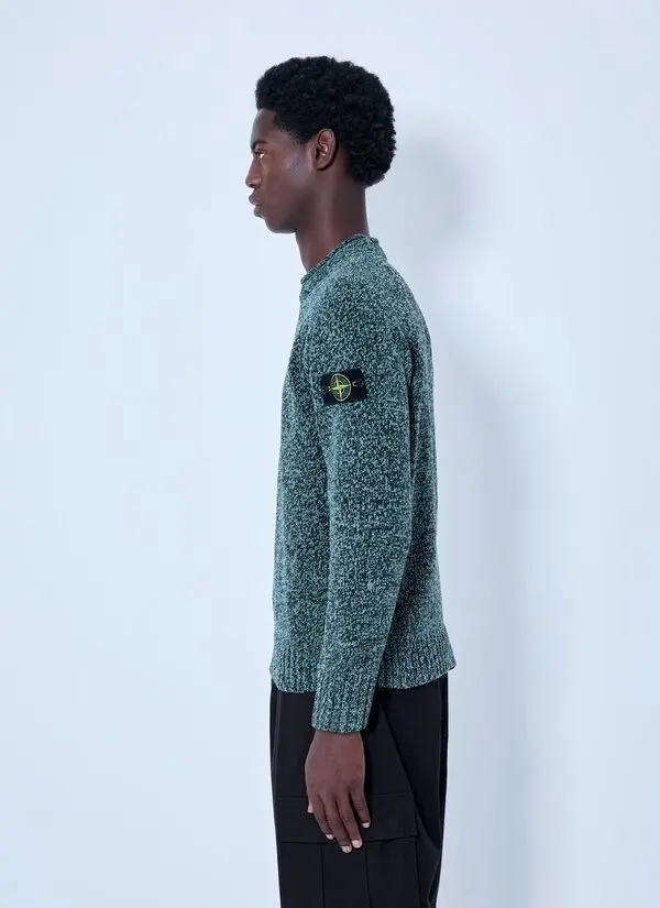 Stone Island Knitted Crewneck Sweater - Green