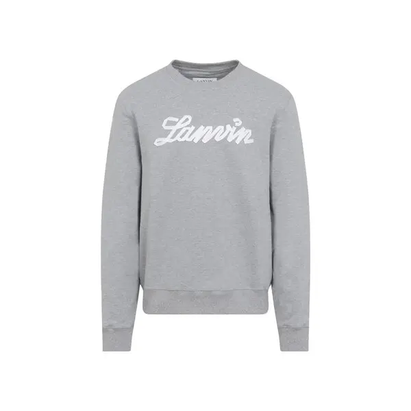 LANVIN Embroidered Logo Sweatshirt - Gray