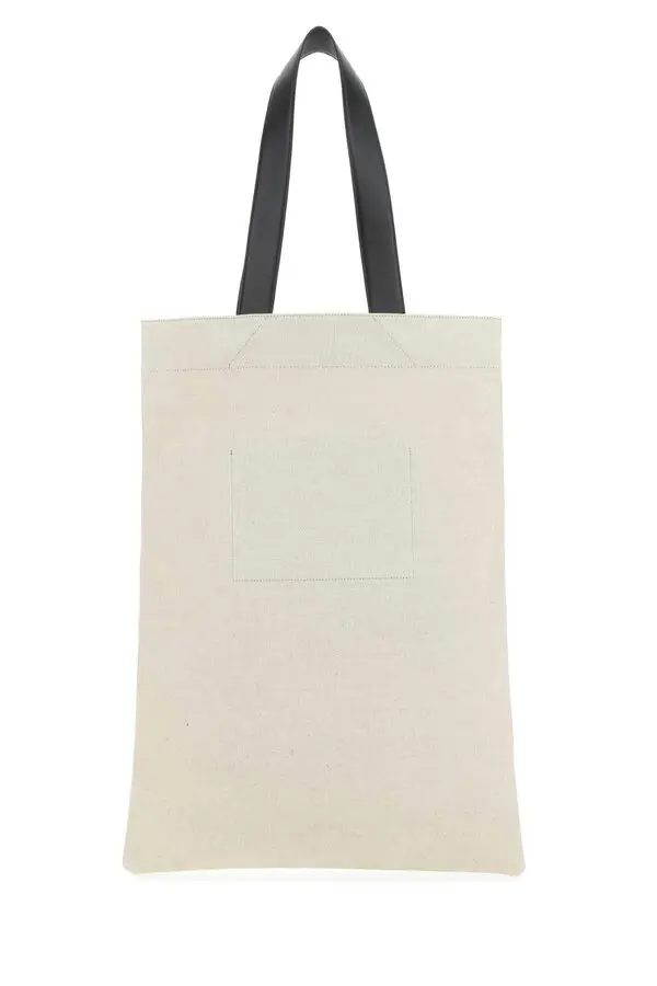JIL SANDER Sand Canvas Shopping Bag - Brown