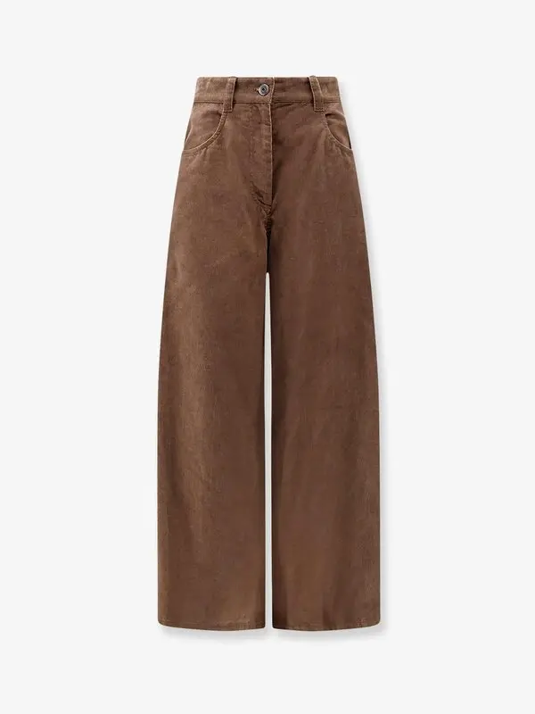 Brunello Cucinelli Maxi Corduroy Trousers - Multicolor