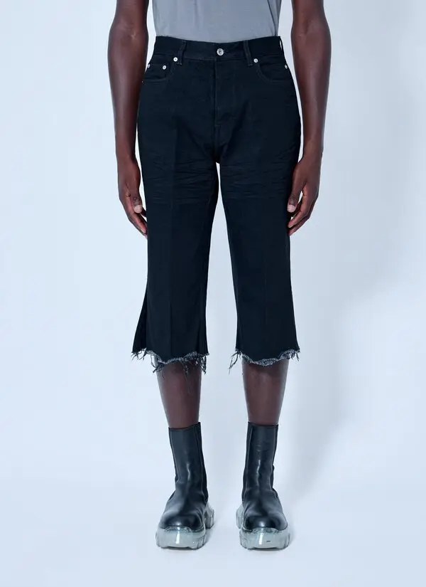 Rick Owens Bolan Cutoffs Jeans - Black