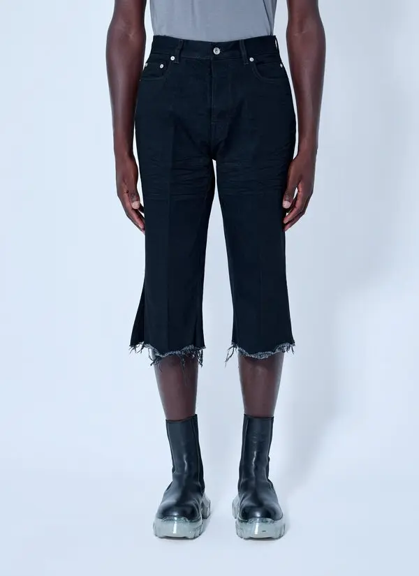 Rick Owens Bolan Cutoffs Jeans - Black