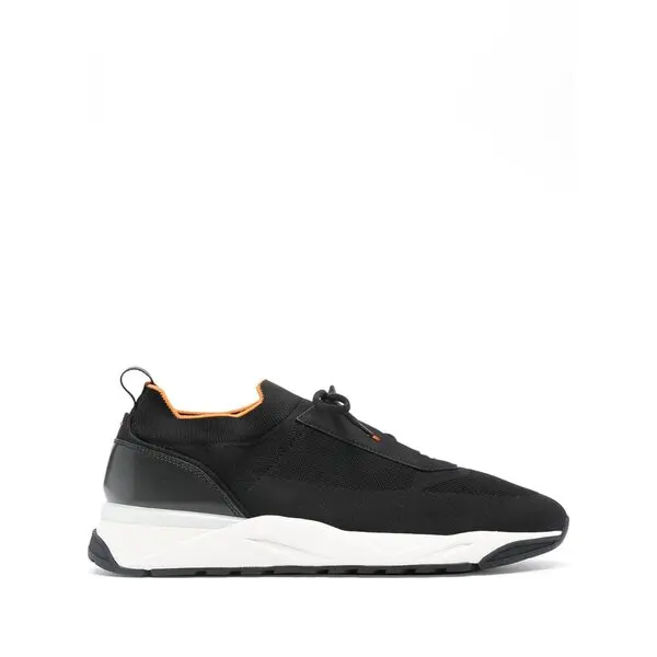 Santoni Knitted Low-top Sneakers - Black