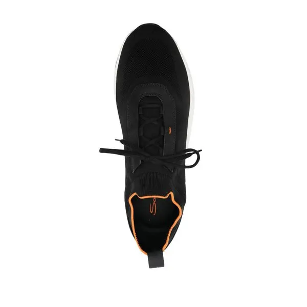Santoni Knitted Low-top Sneakers - Black