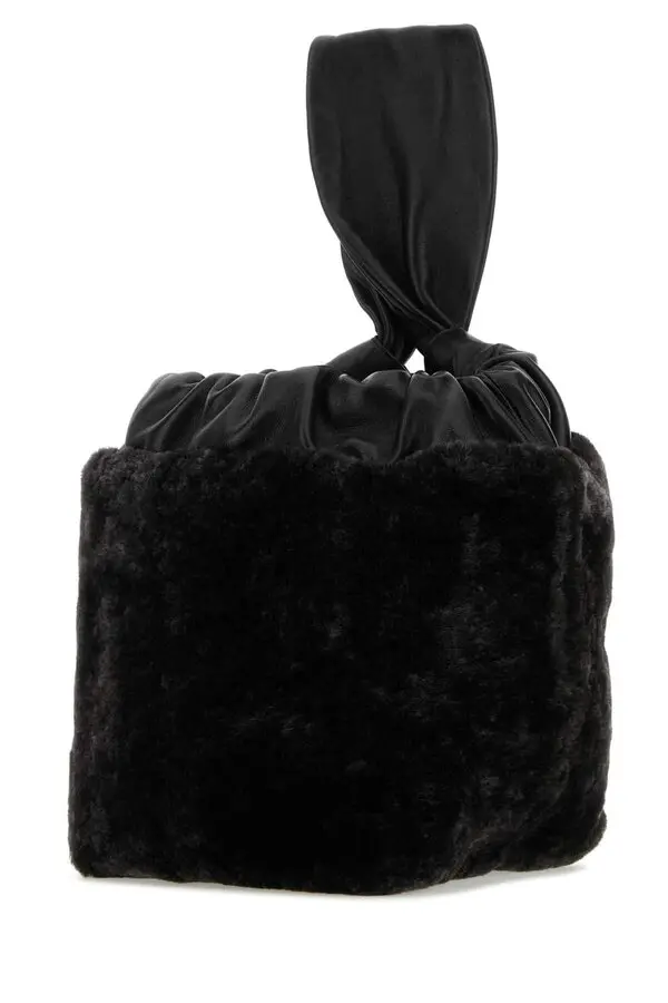 JIL SANDER Shearling Clutch