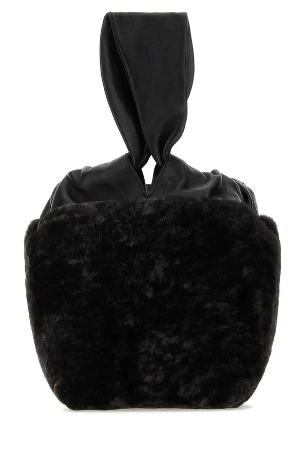 JIL SANDER Shearling Clutch