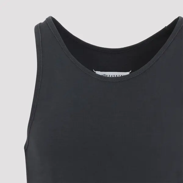 MAISON MARGIELA Cotton Tank Top - Gray