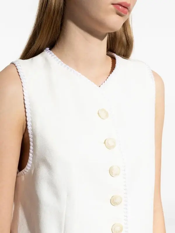 Etro Linen Button-down Waistcoat