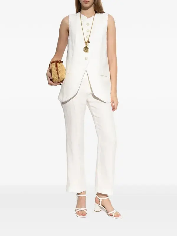 Etro Linen Button-down Waistcoat
