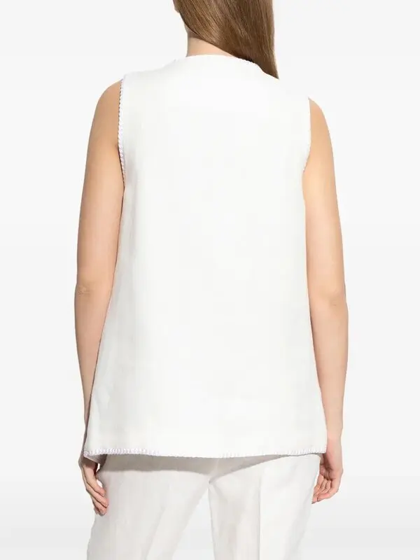 Etro Linen Button-down Waistcoat