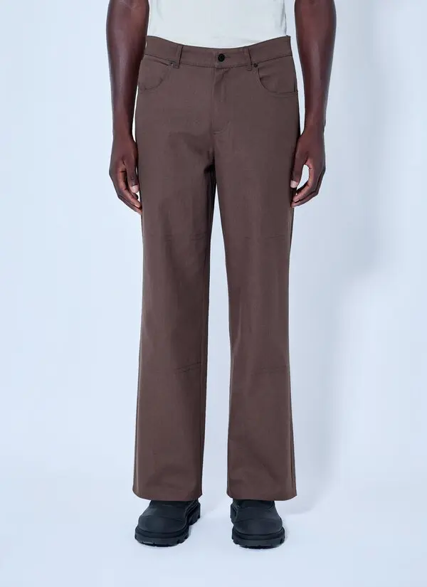Moncler Tailored Straight-leg Trousers - Brown