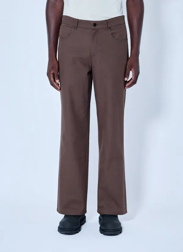 Moncler Tailored Straight-leg Trousers - Brown
