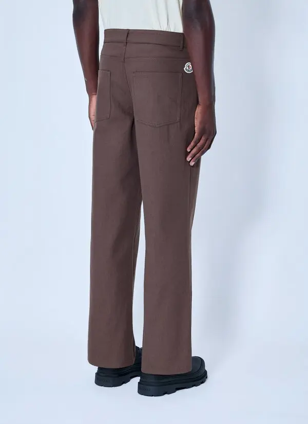 Moncler Tailored Straight-leg Trousers - Brown