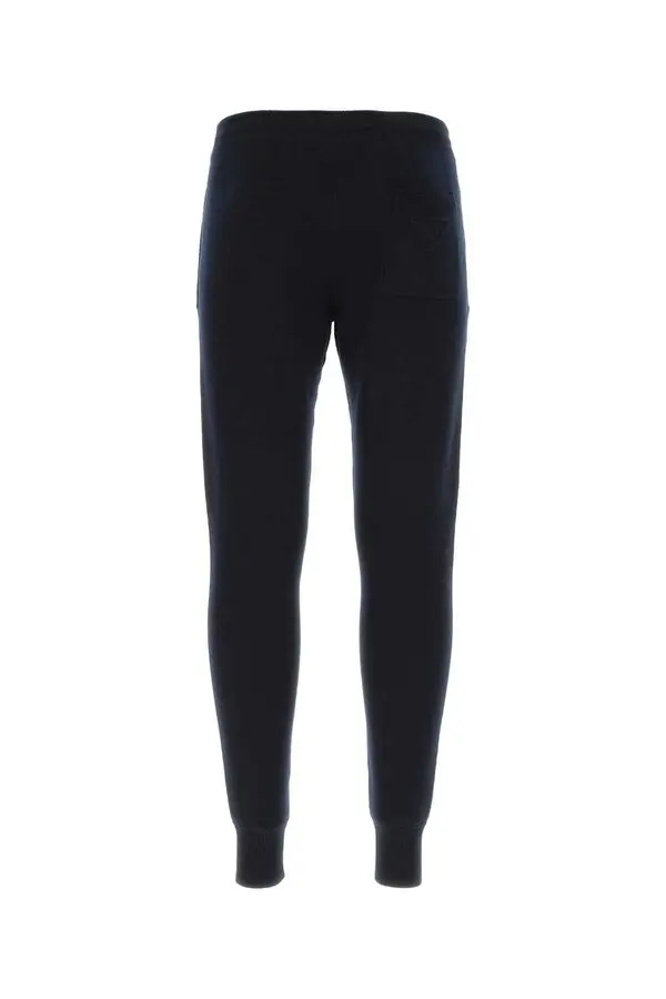 Prada Dark Stretch Cashmere Blend Joggers