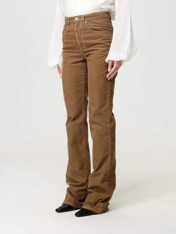 Saint Laurent Cotton Pants - Brown
