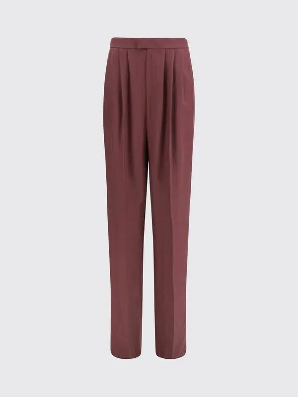 Saint Laurent Silk Tailored Trousers