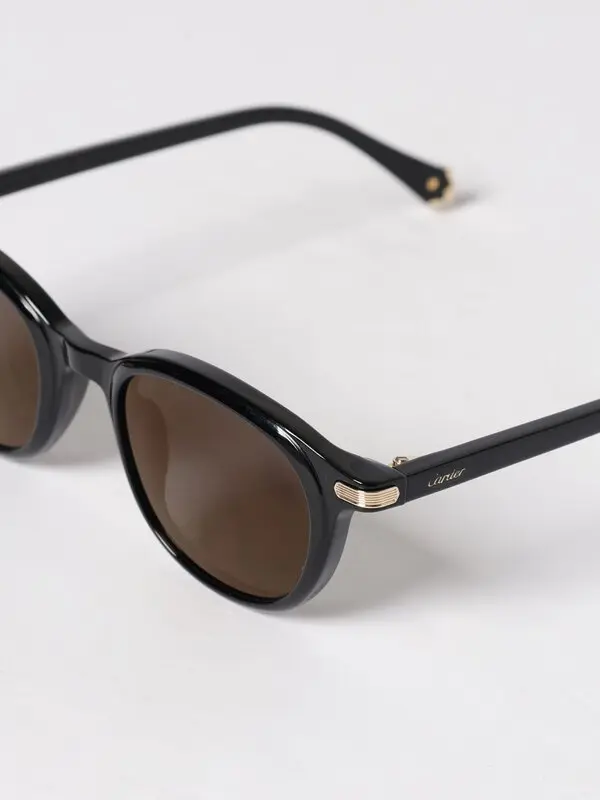 Cartier Round Frame Sunglasses - Black