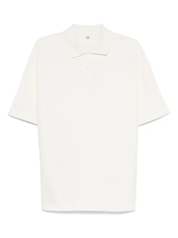 C.P. COMPANY Logo Cotton Polo Shirt - Multicolor