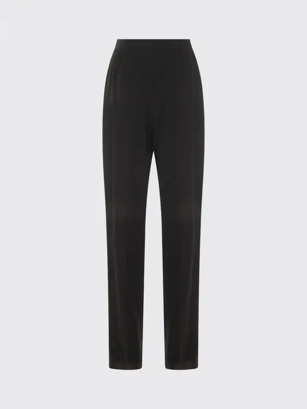 Saint Laurent Silk Tailored Trousers - Black