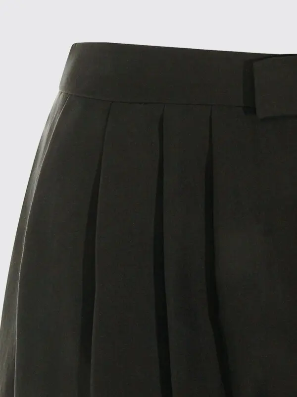 Saint Laurent Silk Tailored Trousers - Black