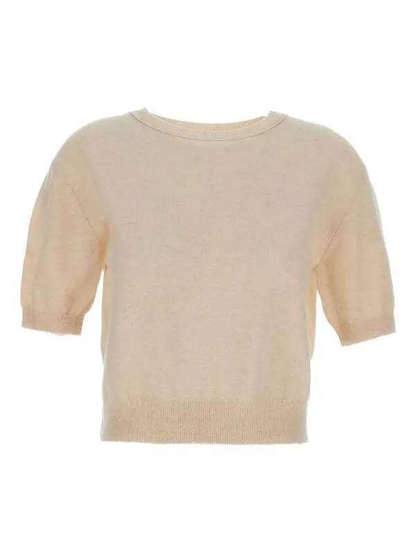 LISA YANG Cashmere Short Sleeve Genevra Top - Multicolor