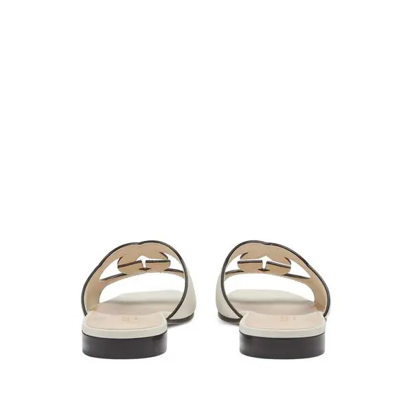Gucci Leather Sandals - White