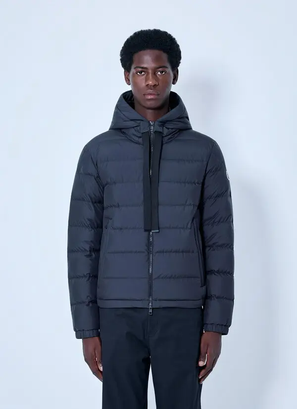 Moncler Zeflor Hooded Down Jacket - Black