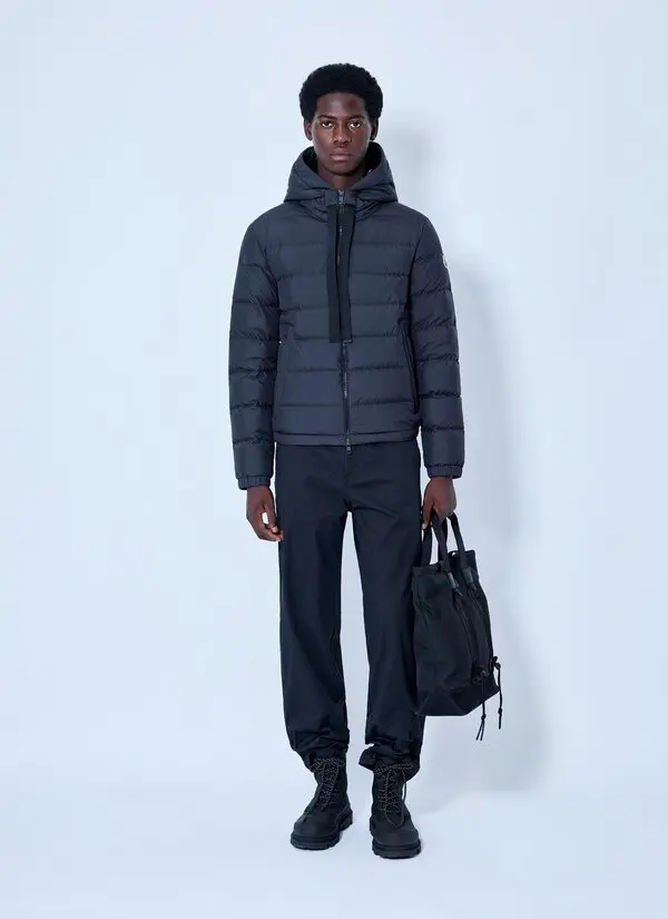 Moncler Zeflor Hooded Down Jacket - Black