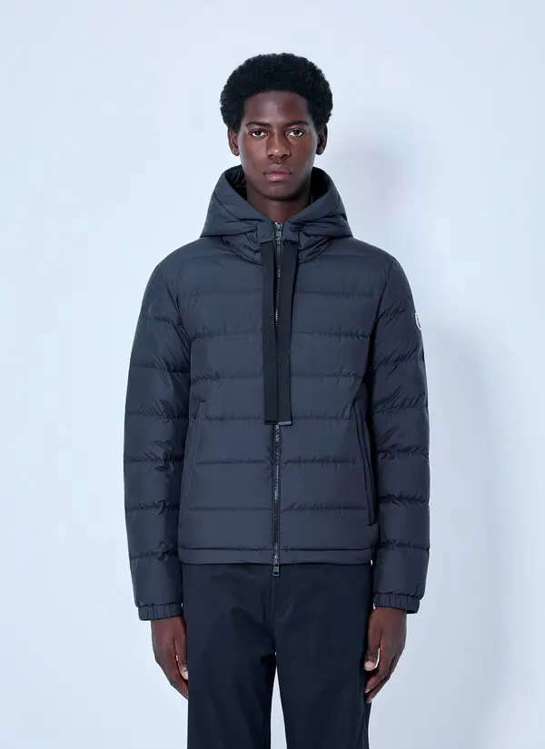 Moncler Zeflor Hooded Down Jacket - Black
