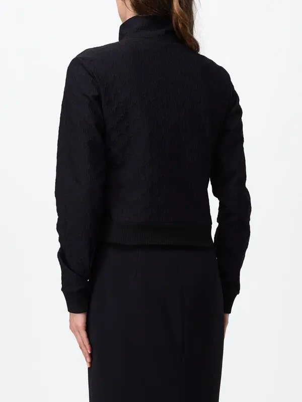 Gucci Gg Jacquard Jersey High Neck Zip-up Track Jacket