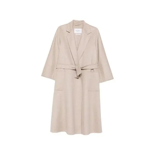 Max Mara Single-breasted Cashmere Coat - Cream