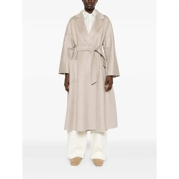 Max Mara Single-breasted Cashmere Coat - Cream