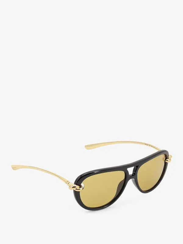Bottega Veneta Aviator Knot Acetate Sunglasses - Multicolor