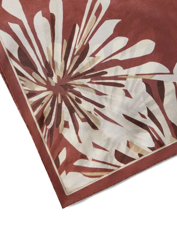 Brunello Cucinelli Printed Silk Foulard