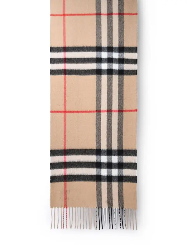 Burberry Beige Cashmere Scarf - Cream