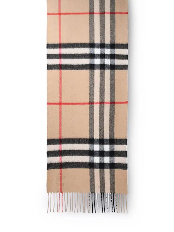 Burberry Beige Cashmere Scarf - Cream