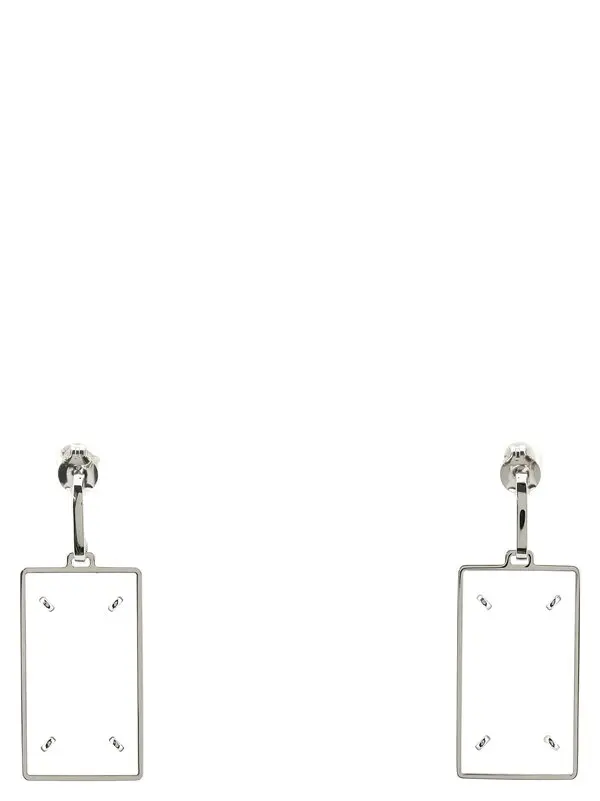 MAISON MARGIELA Four Stitches' Earrings - Silver