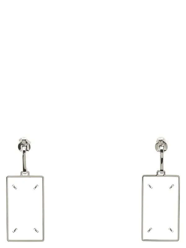 MAISON MARGIELA Four Stitches Earrings - Silver