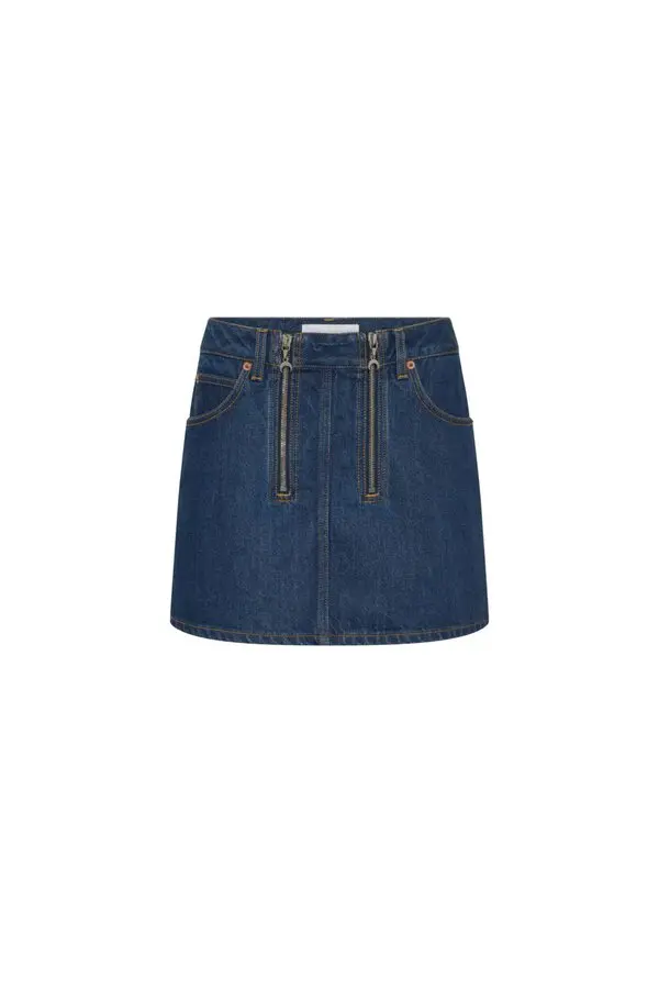 MARINE SERRE Denim Mini Skirt