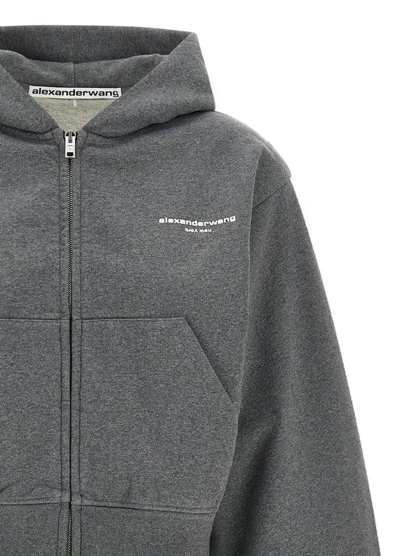 Alexander Wang Zip-up Hoodie' Sweatshirt