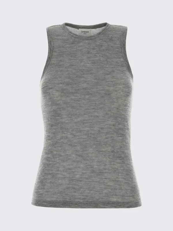 Saint Laurent Cashmere Tank Top - Gray