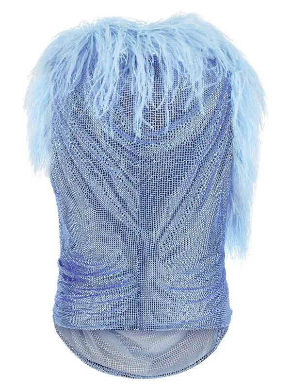 Giuseppe Di Morabito Rhinestone Top - Blue