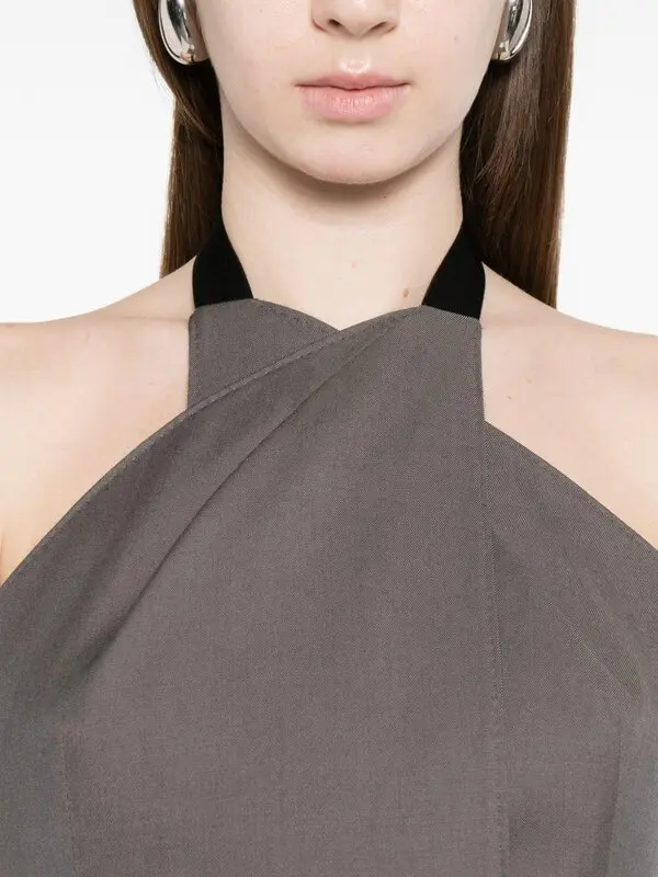 Max Mara Wool Halterneck Top - Multicolor