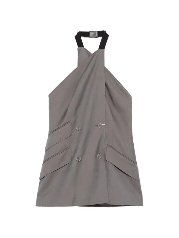 Max Mara Wool Halterneck Top - Multicolor