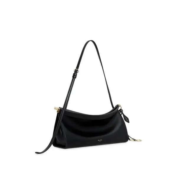 Alaïa Textured Shoulder Bag - Black