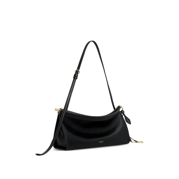 Alaïa Textured Shoulder Bag - Black