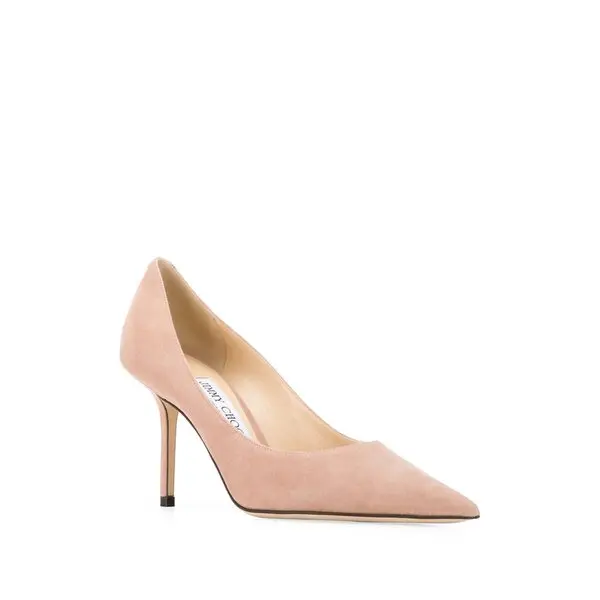 JIMMY CHOO Suede Love Pumps - Cream